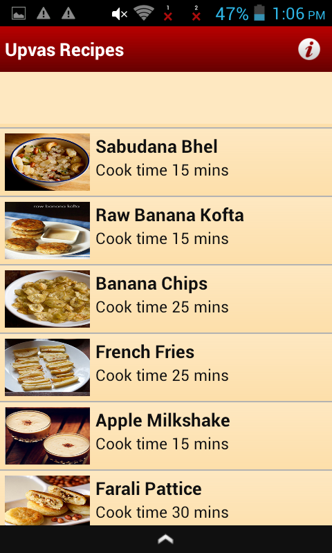 Upvas Recipes - App on Amazon Appstore