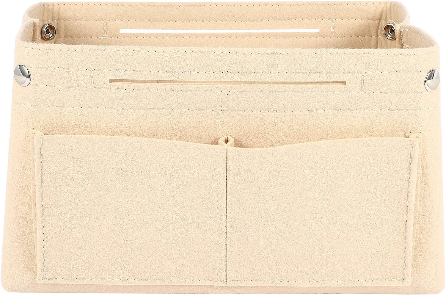 Beige Felt Fabric Interior Bag Suitable for One Hand Bag Multi-Pocket ...