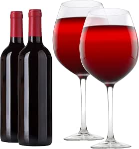 Amazon.com | Oversized XL Giant Wine Glass (2 pk, 33.5oz ea) - Holds a ...