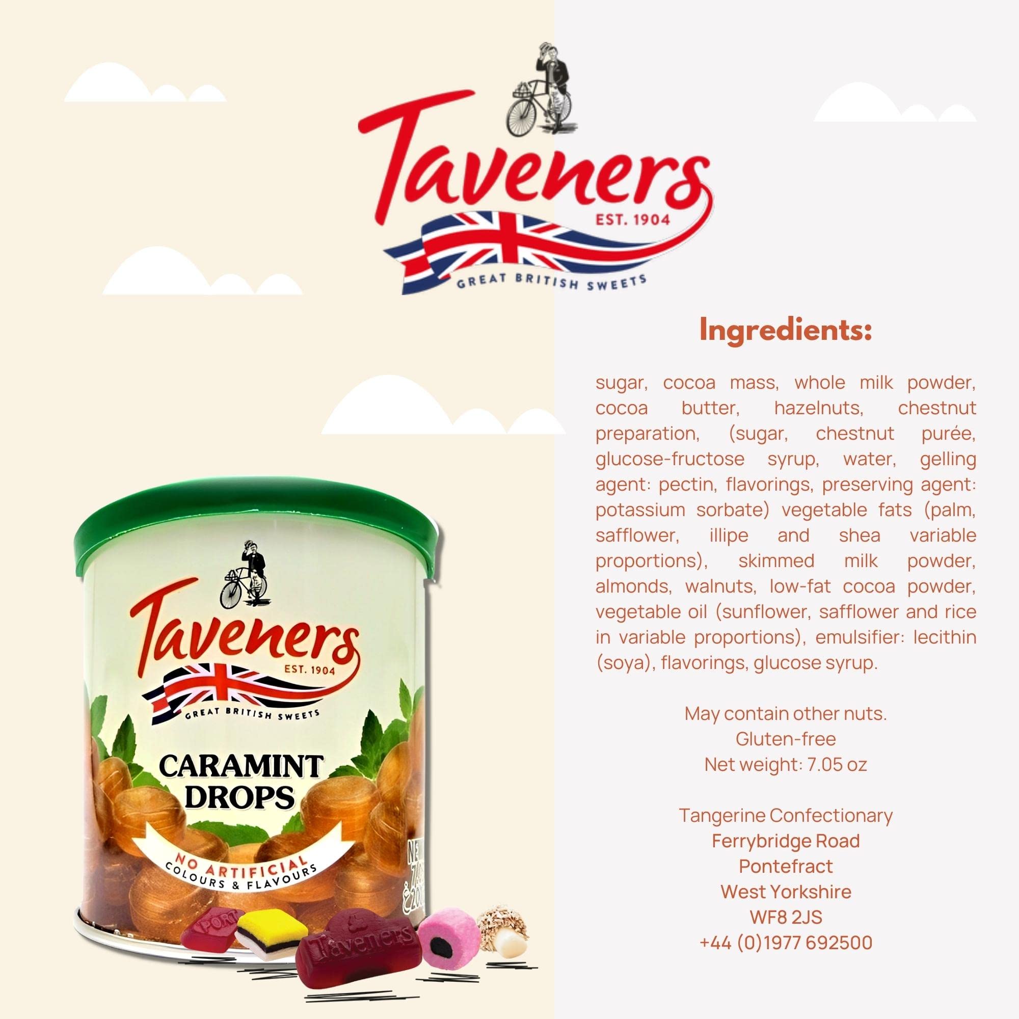 Snapklik.com : Taveners Caramint Drops Candy - British Caramel Mints ...