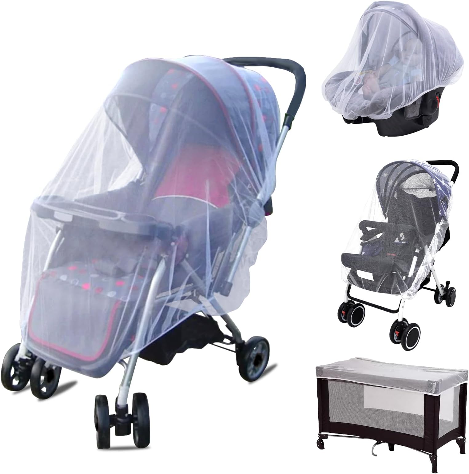Amazon.com: Mosquito Net for Stroller, Stroller Bug Net, Stroller ...