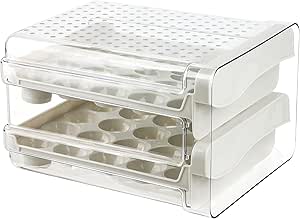 Amazon.com: Phantom Chef Large Capacity Egg Storage Container Organizer ...