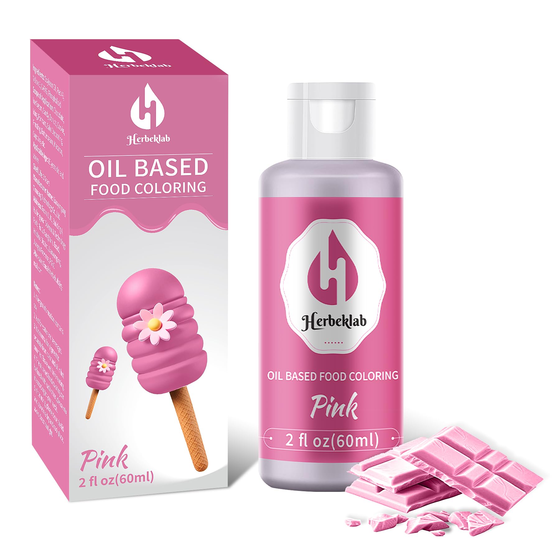Amazon.com : Pink Oil Based Food Coloring for Chocolate Oil Food Dye ...