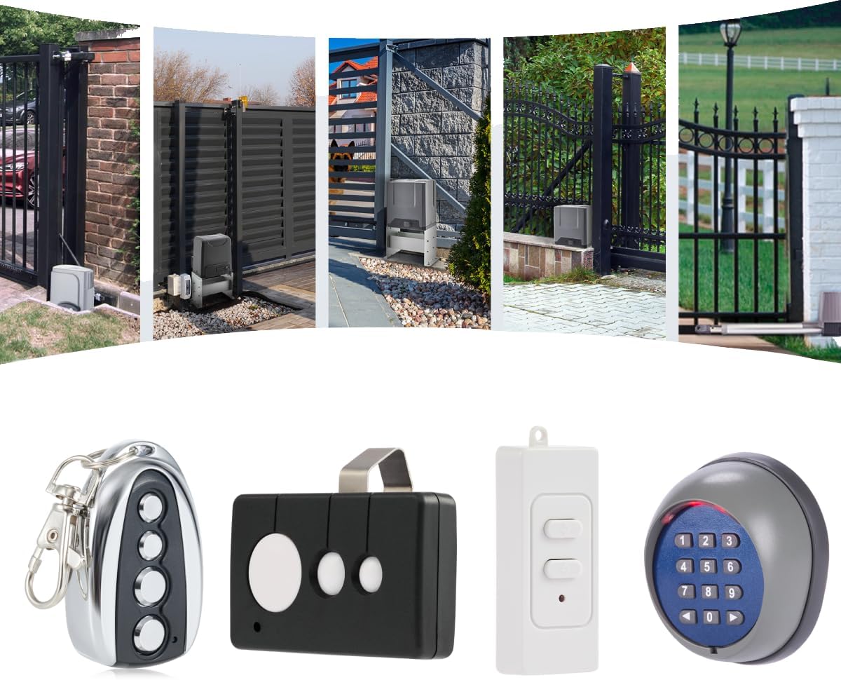 Amazon.com: CO-Z 2 Remote Controls & 2 Wireless Keypads Kit for Automatic Sliding Gate Opener ...