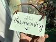 Amazon.com: PYROH Dog Fed or Feed Reminder Cute Hanging Sign - with ...