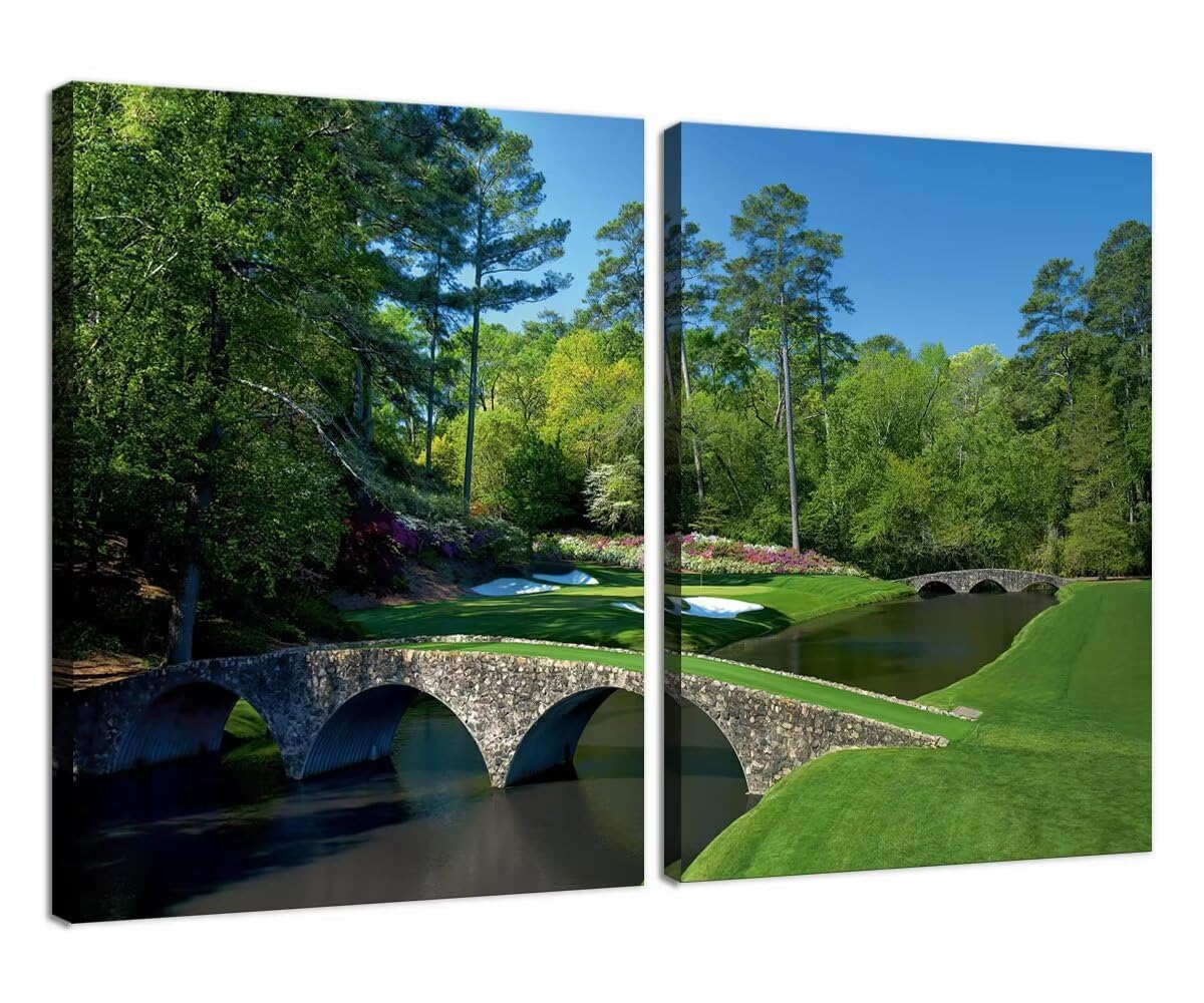 Amazon.com: Augusta National Golf Course Wall Art for Living Room ...