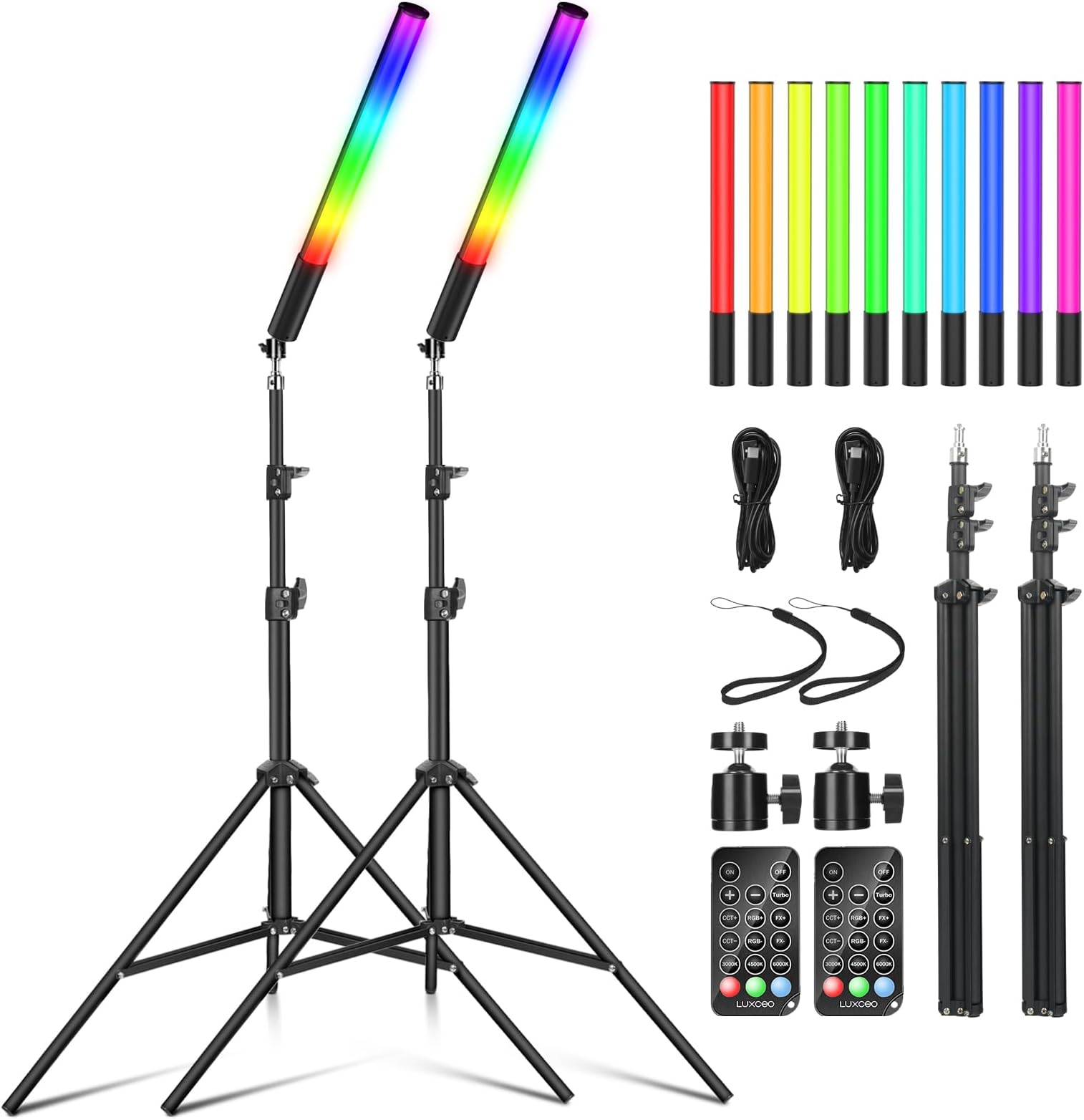 Amazon.com : Hagibis RGB Photography Light Wand, Handheld LED Video ...