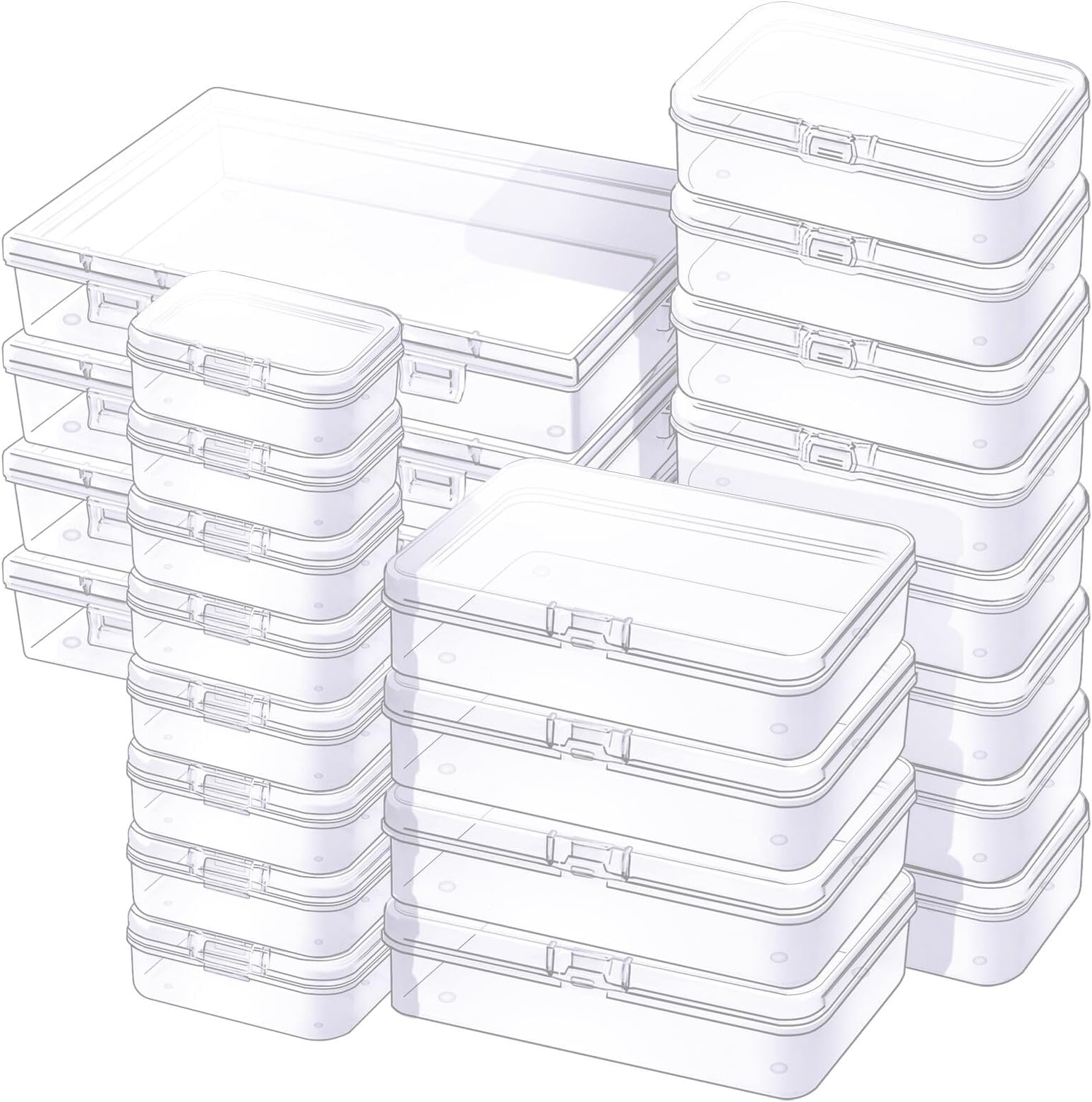 Amazon.com: Hoteam 76 Pcs Mixed Sizes Storage Containers Box with ...