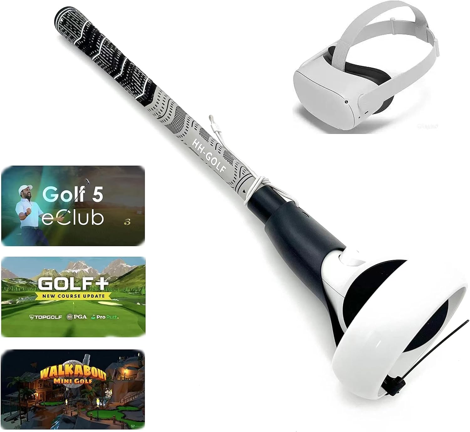 HH-GOLF VR Golf Club Handle Attachment for Oculus Quest 2, Golf+ VR ...