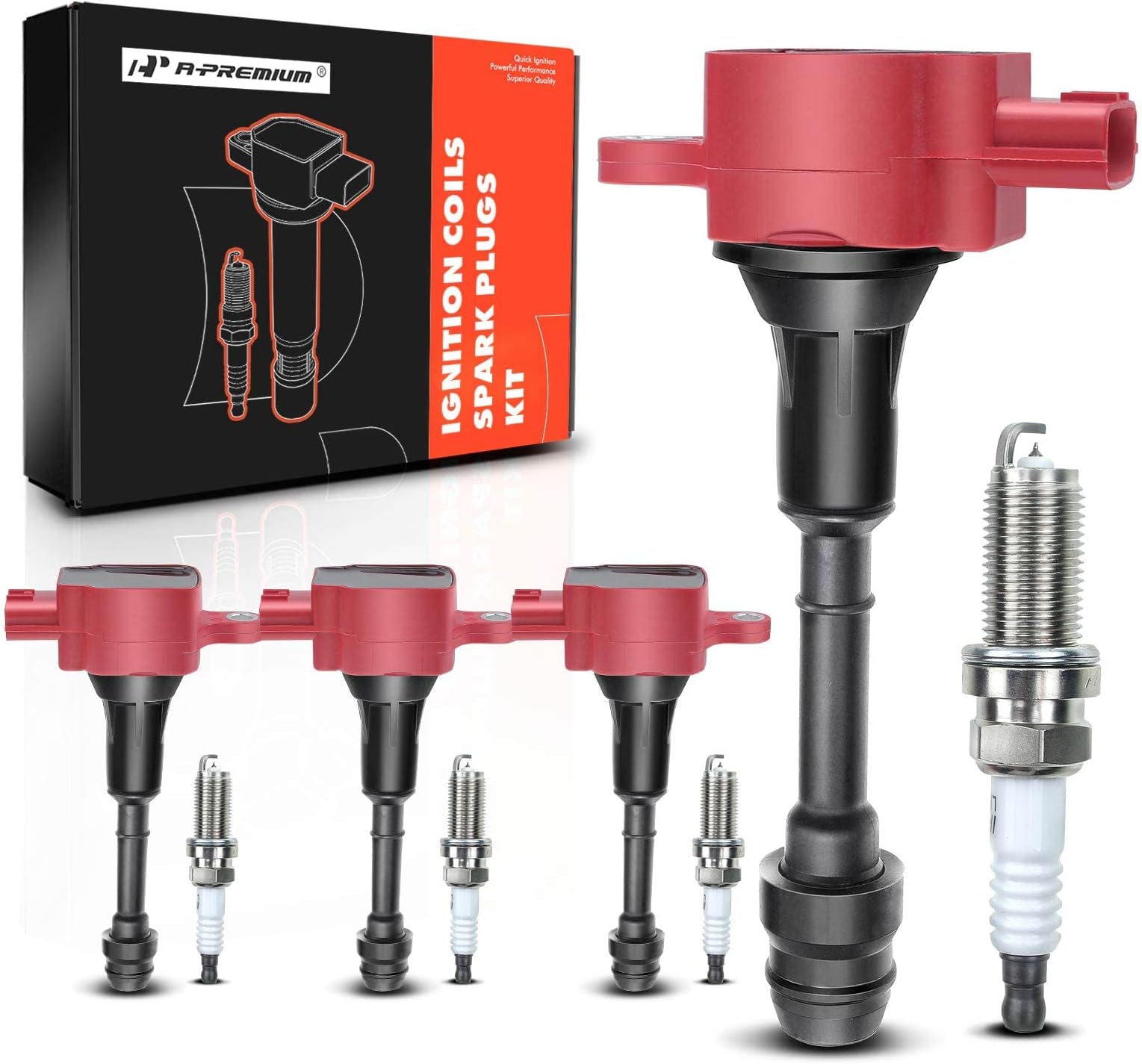 A-Premium Bobinas de encendido y kits de bujías compatibles con Altima ...
