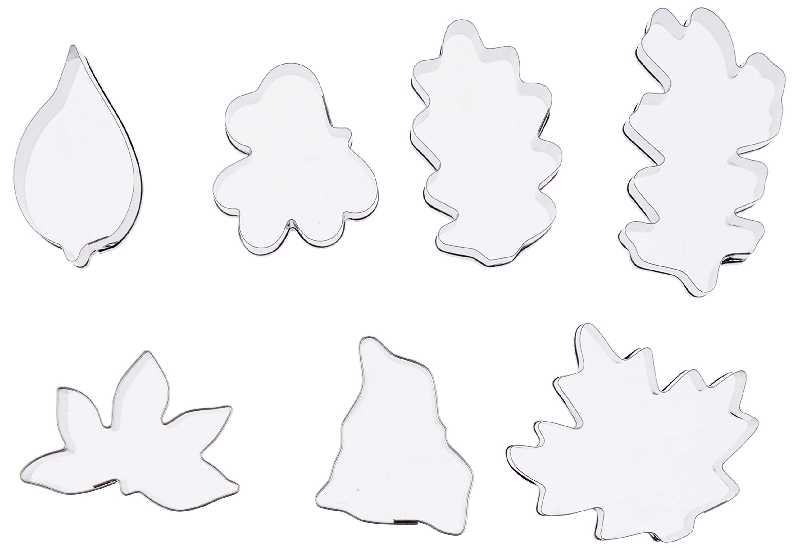 Snapklik.com : 7 Pc Stainless Steel Leaf Cutter Set