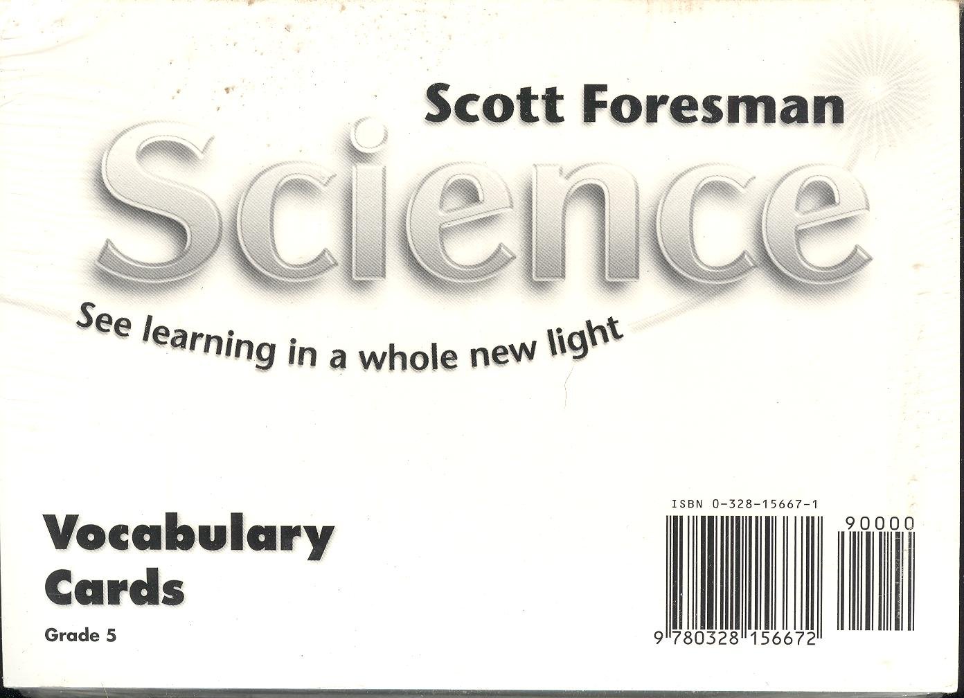 Amazon.com: Science 2006 Vocabulary Cards Grade 5: 9780328156672: Scott ...