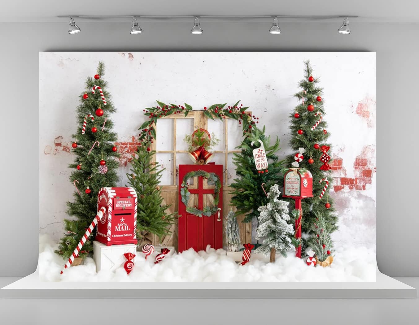 Amazon.com : Kate 7x5ft Christmas Santa Mail Backdrops for Photography ...
