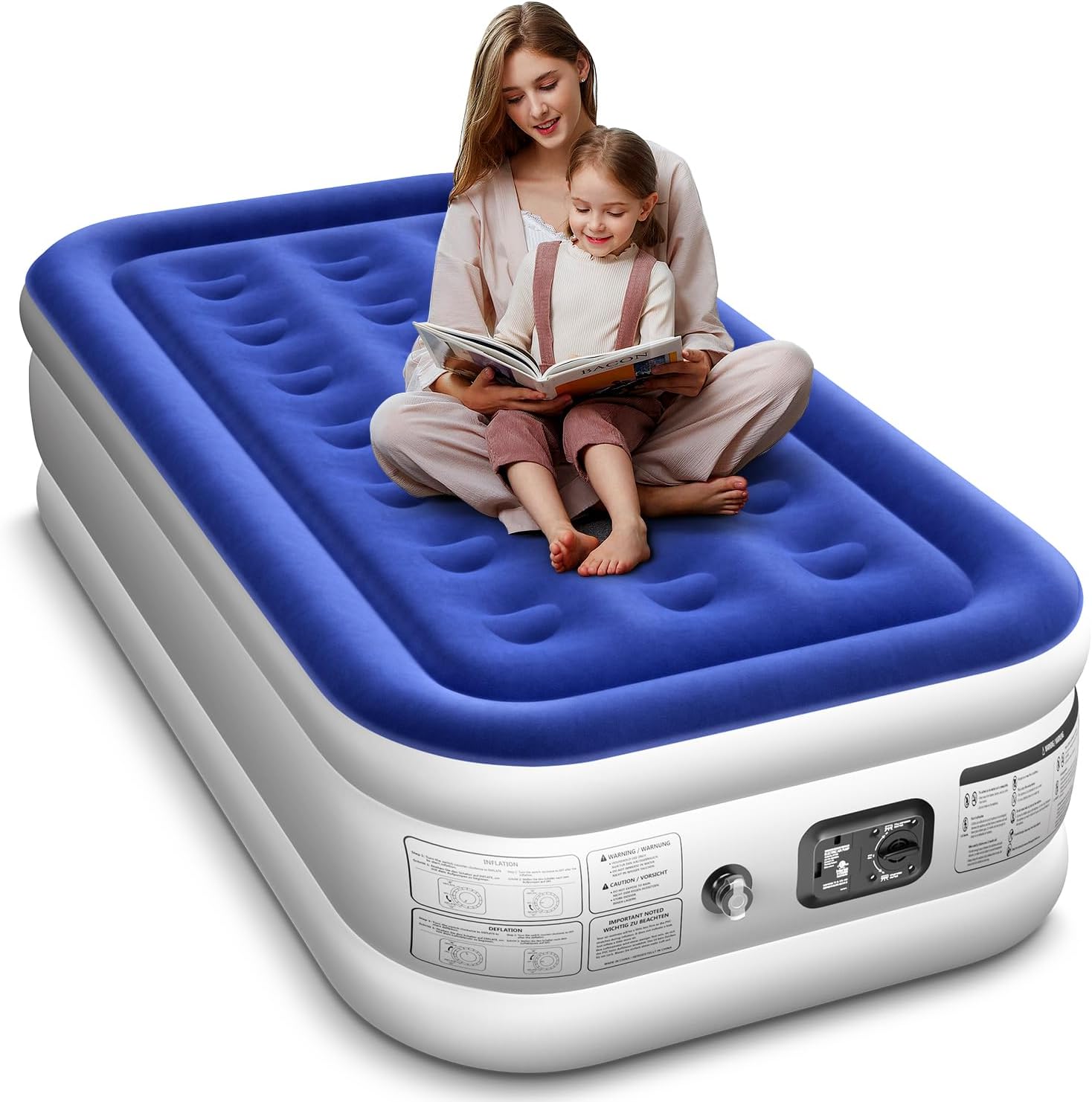 Amazon.com: Xsleep Twin Air Mattress with Built in Pump Luxurious ...