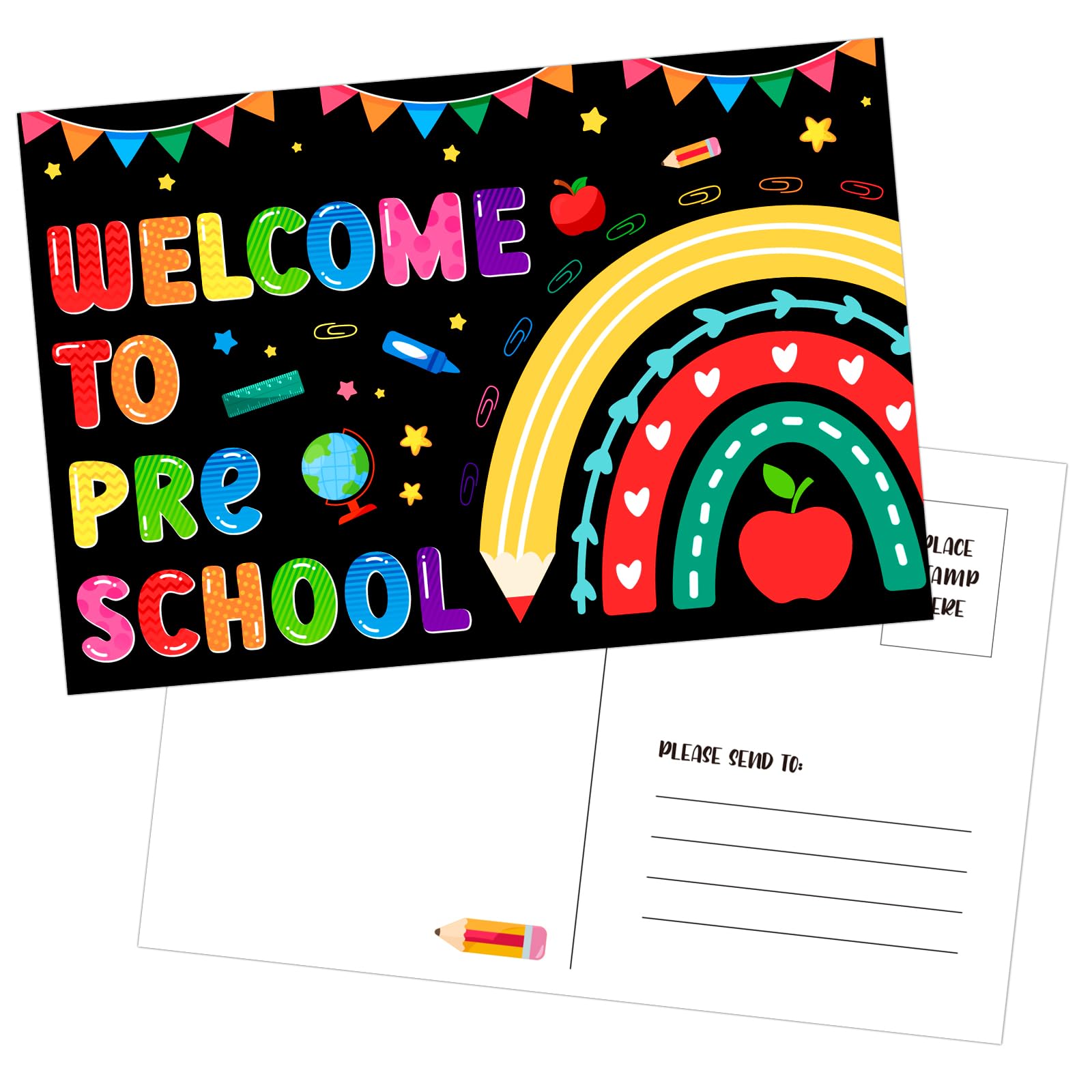 Amazon.com : FLYAB 30PCS Welcome to Preschool Postcards for Kids from ...