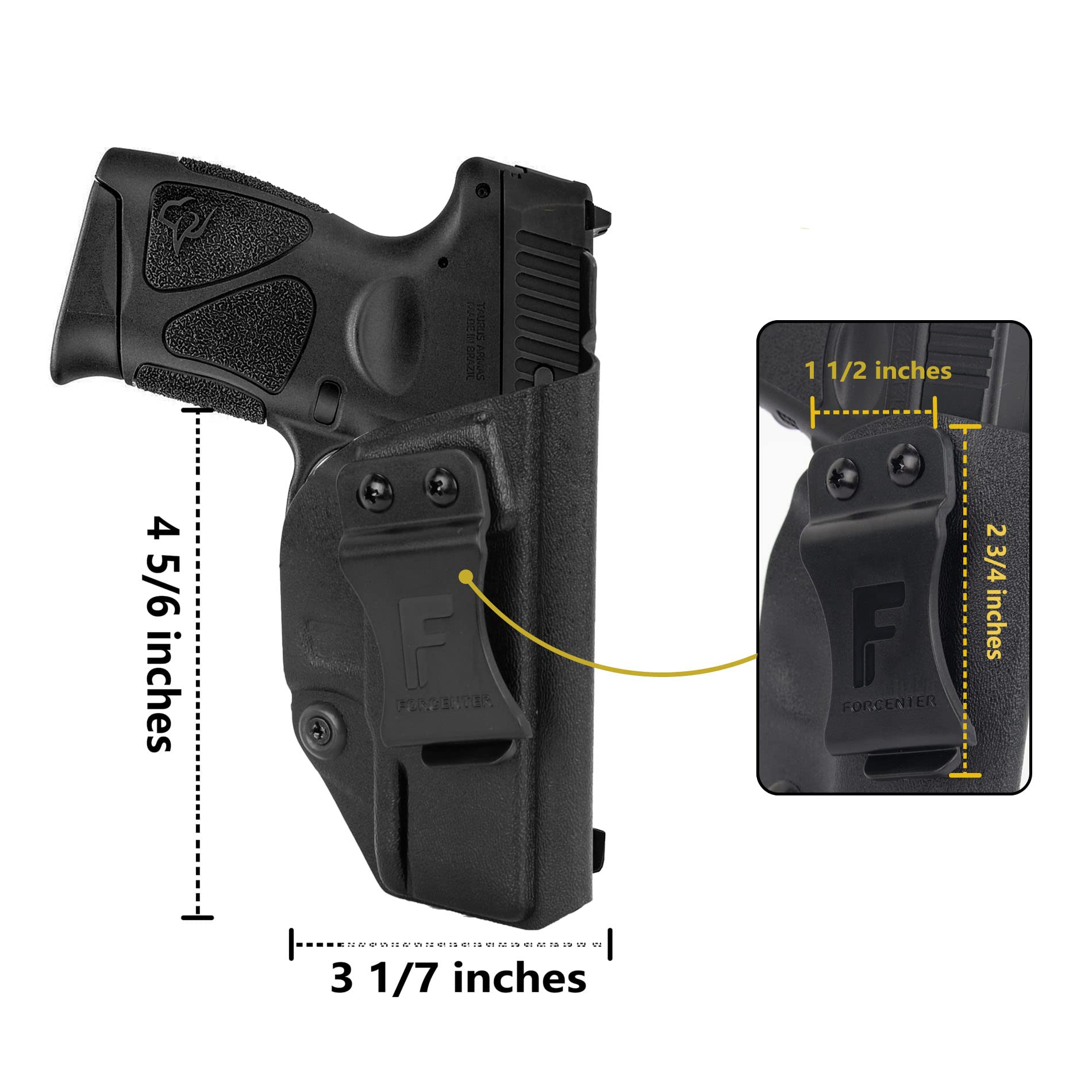 Snapklik.com : Taurus G2C Holster, IWB Kydex Holster Compatible