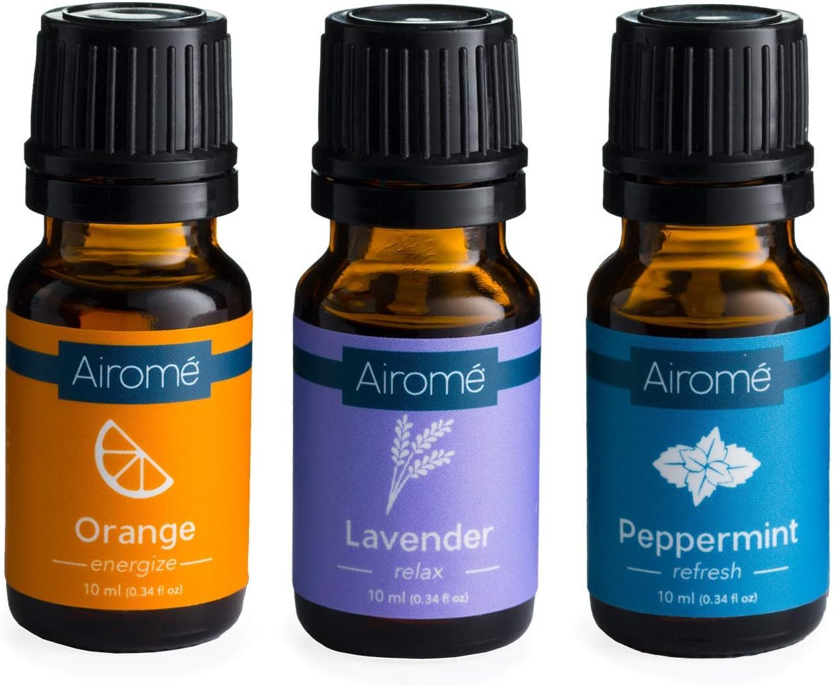Amazon.com: Airomé Aromatherapy Essentials Gift Set, Set of Three 10 ml ...