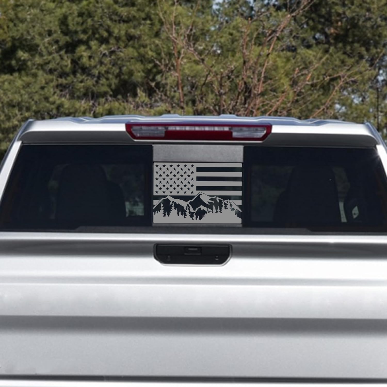 Amazon.com: Yukauto Rear Back Middle Window Decal Fits Chevy Silverado ...