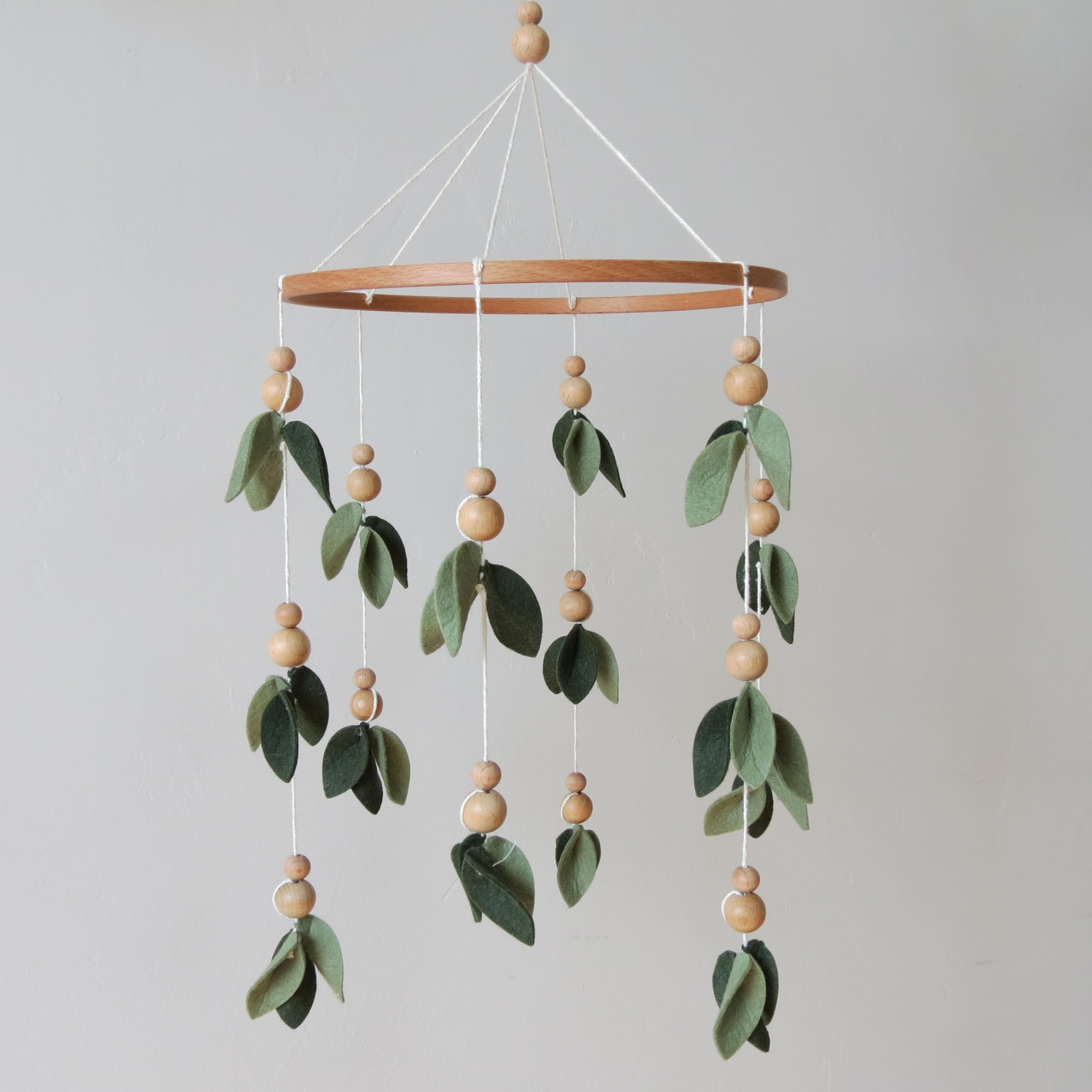 Amazon.com : Forest Baby Mobile Green Leaf Mobile for Crib Mobile with ...