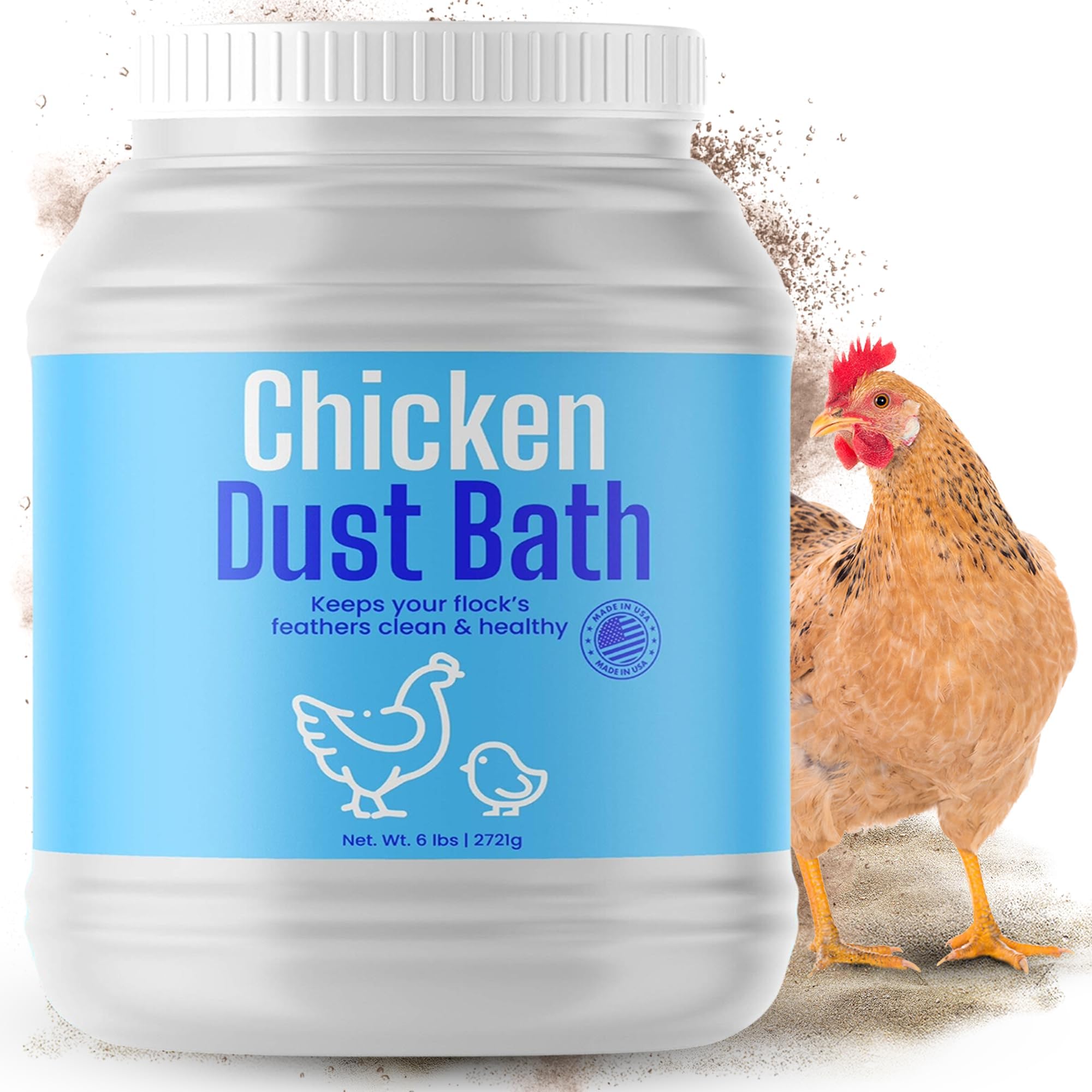 Amazon.com : Solution4Patio Large Round Heavy Duty Chicken Dust Bath ...