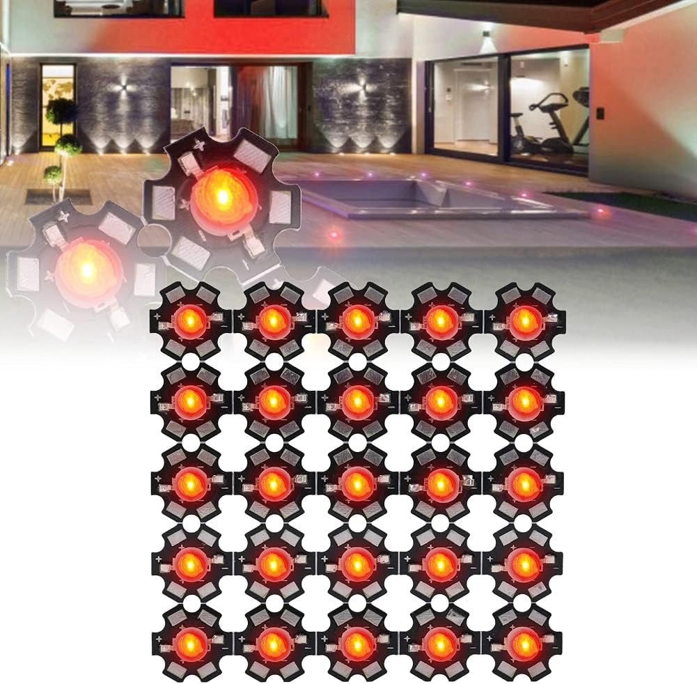 Amazon.com: 25 Pcs LED Chips, 3W High Power LED Lamp Beads Emitter ...