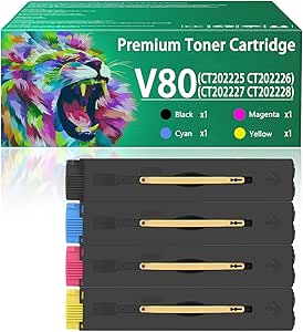 Amazon.com: V80 Toner Cartridge Compatible for Xerox V80 CT202225 ...