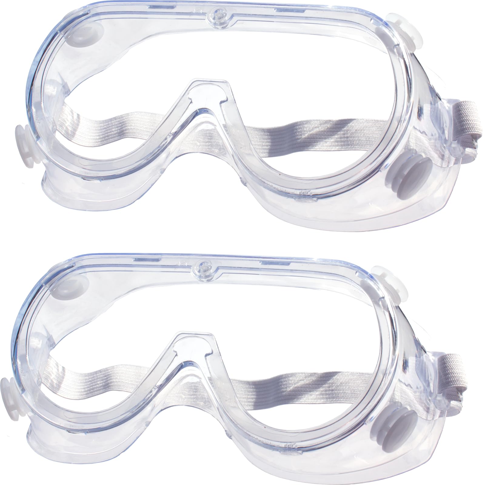 Eyeglasstor 2 Pack Safety Goggles Glasses Fit Over Eyeglasses Chemical ...