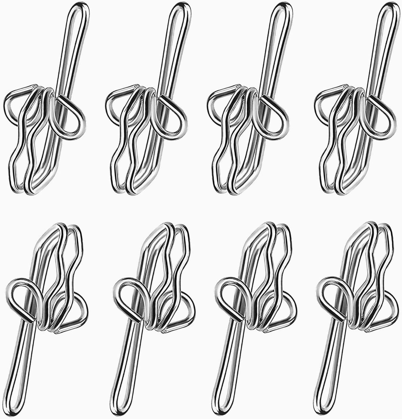Curtains Hooks 100 Pcs Metal Curtain Hooks,Heavy Duty Curtain Hooks ...