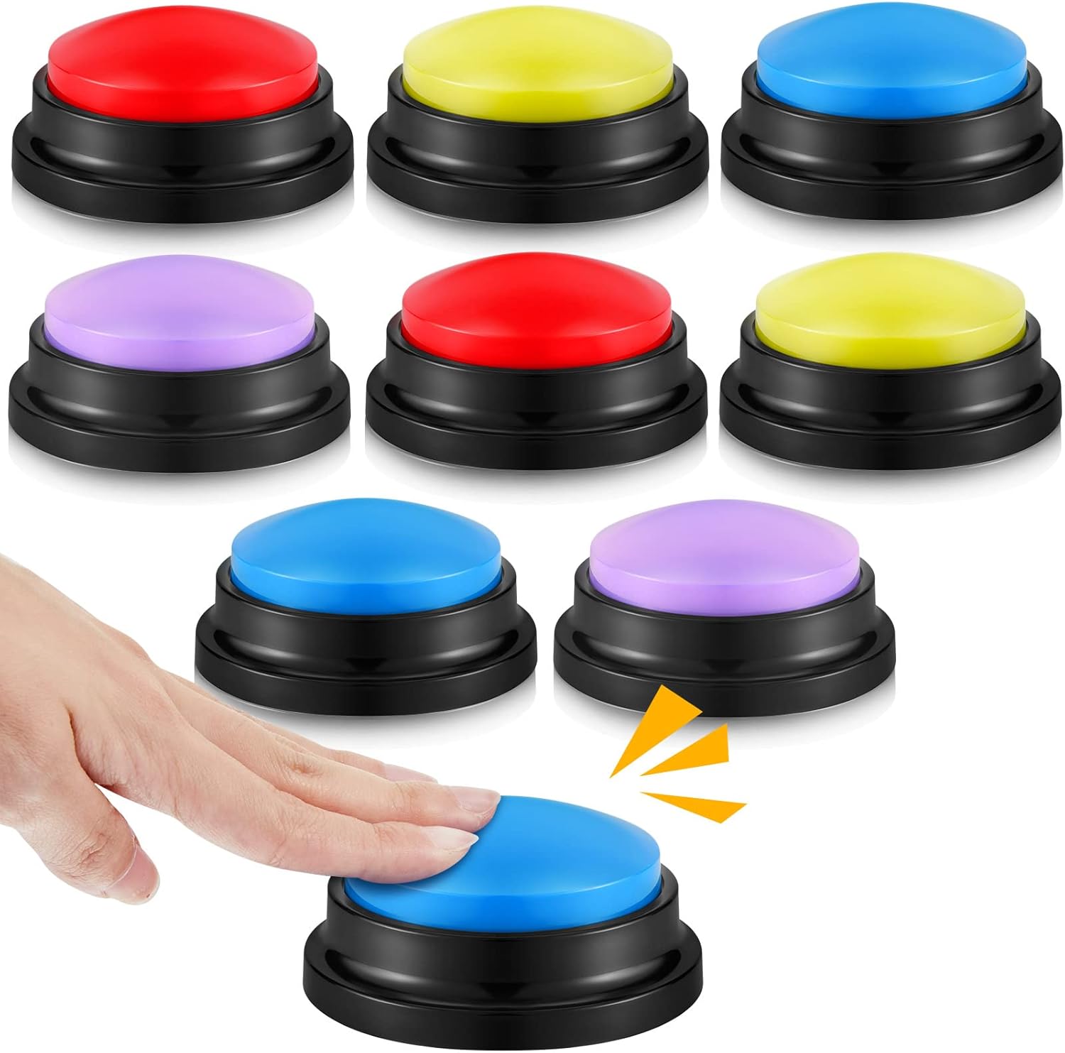 Amazon.com: 8 Pieces Recordable Answer Buzzers Button Answer Buzzers ... Amazon.com: 8 Pieces Recordable Answer Buzzers Button Answer Buzzers ...