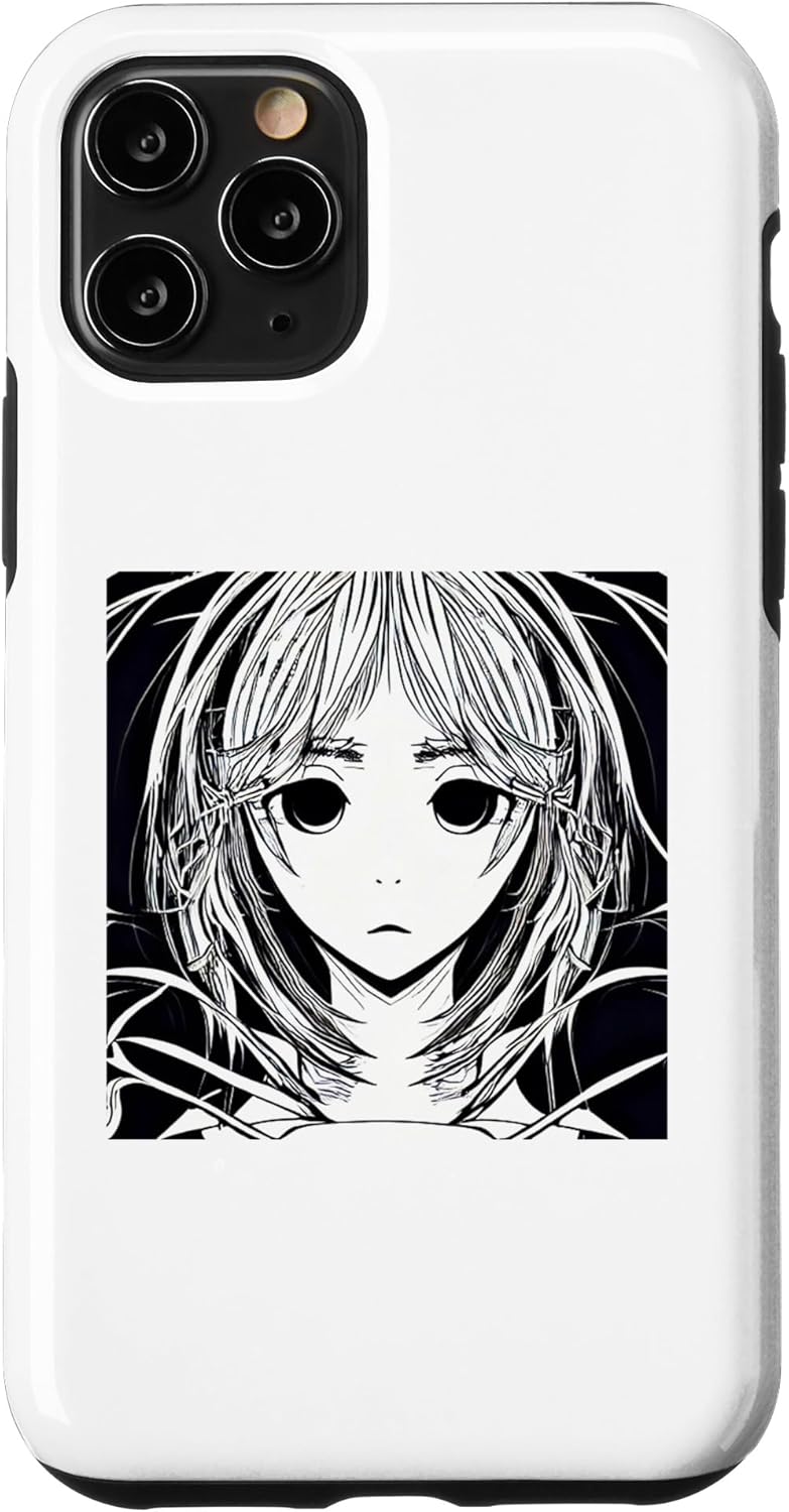 Amazon.com: iPhone 11 Pro Manga Girl Illustration Motif artistic ...