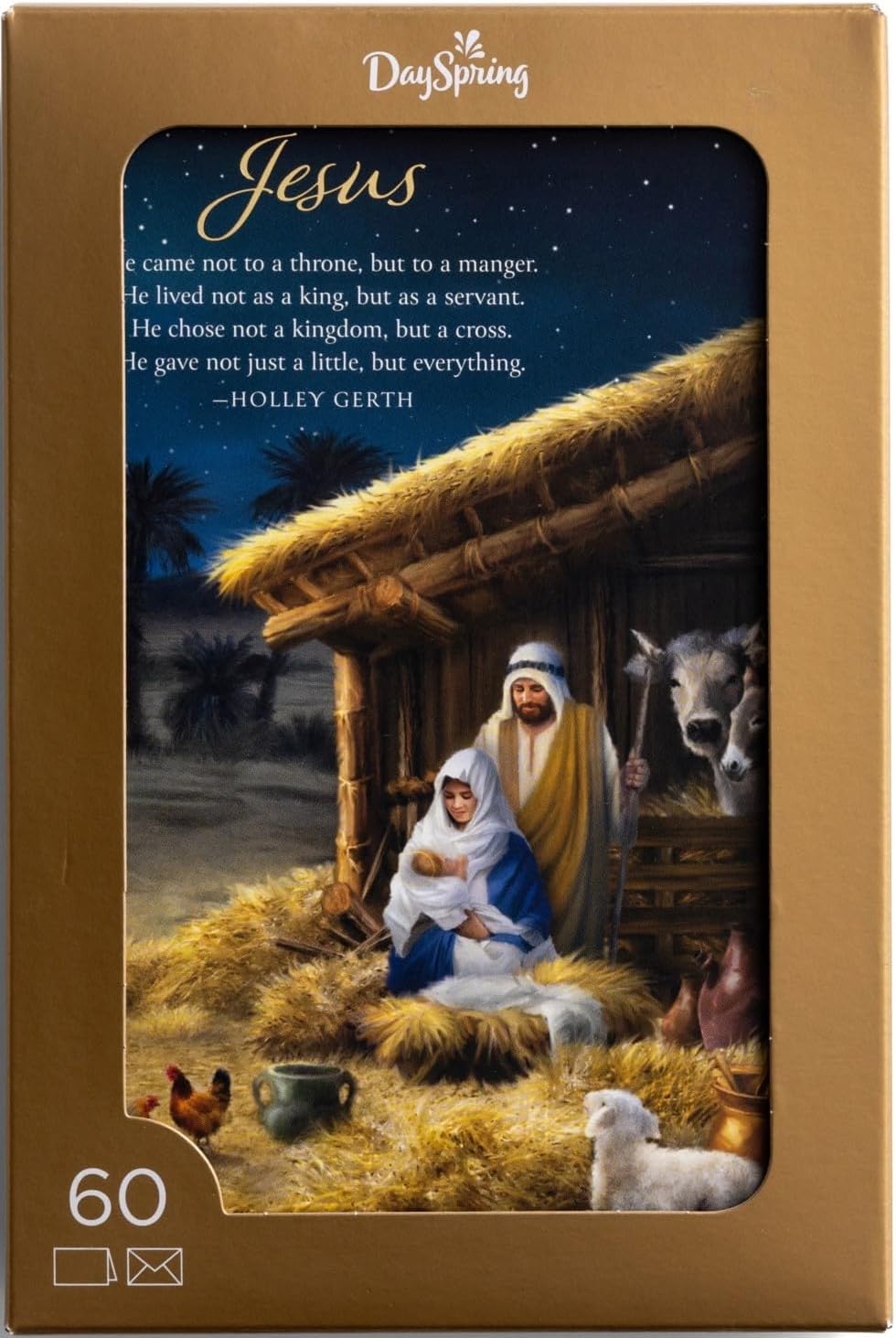 Amazon.com : DaySpring - God's Love Nativity - 18 Premium Christmas ...