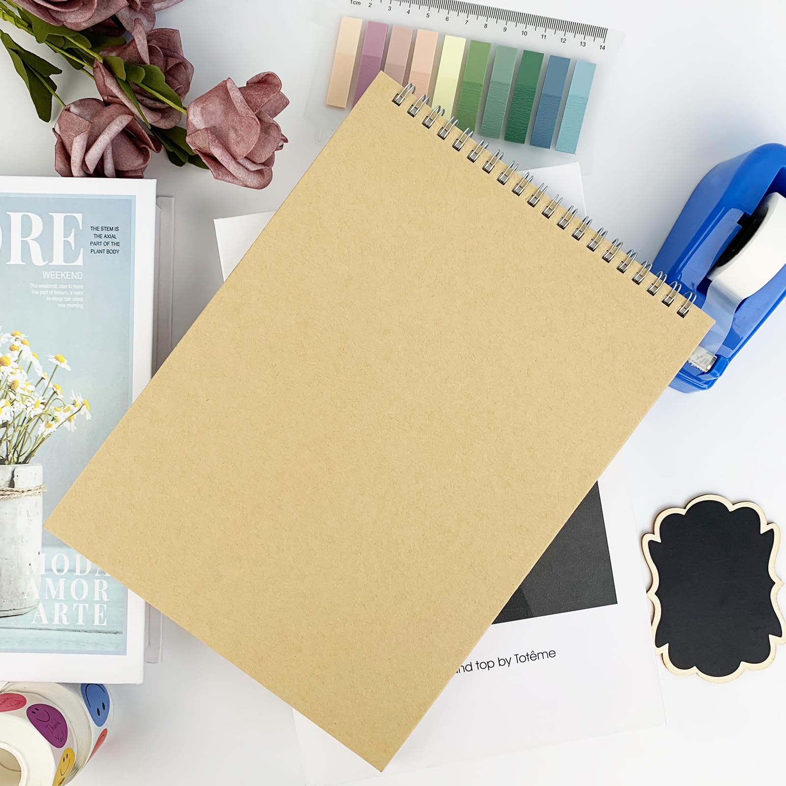 Snapklik.com : Brown Upright Sketch Notebook, 2-Pack, 10 X 7.5 Inches ...