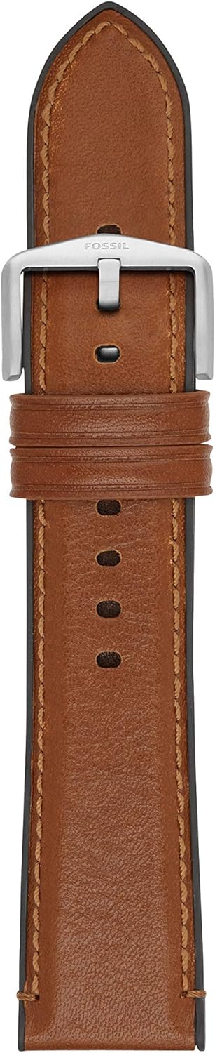 Fossil Genuine Leather and Stainless Steel Interchangeable Watch Band ...