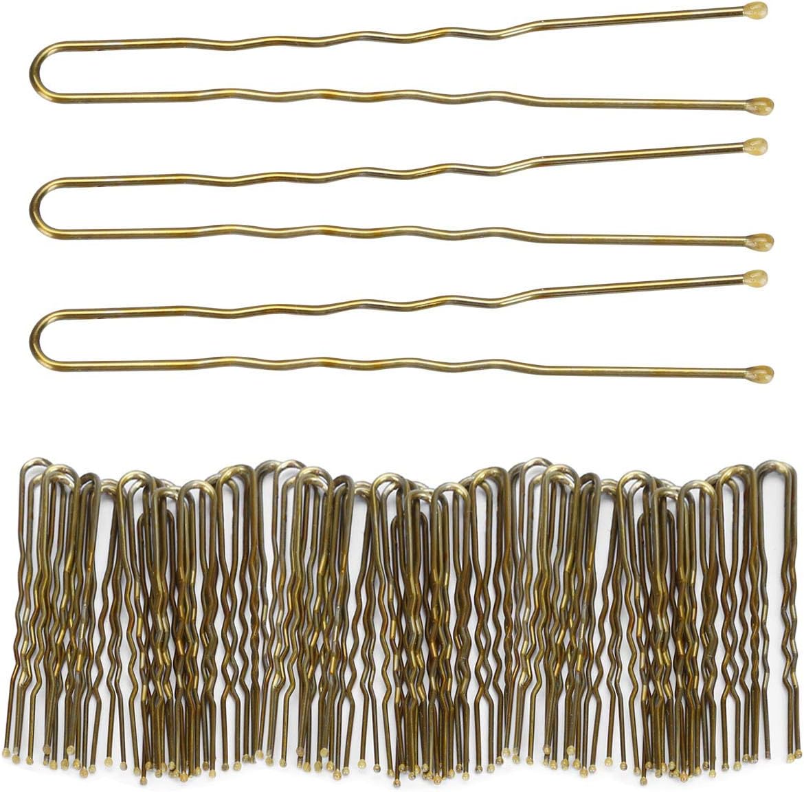 Amazon.com : 300 Bun Hair Bobby Pins U Shaped Pin with Box Hair Grips ...