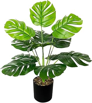 Amazon.com: Rozwkeo Artificial Plants in Pots Large Fake Tree Floor ...