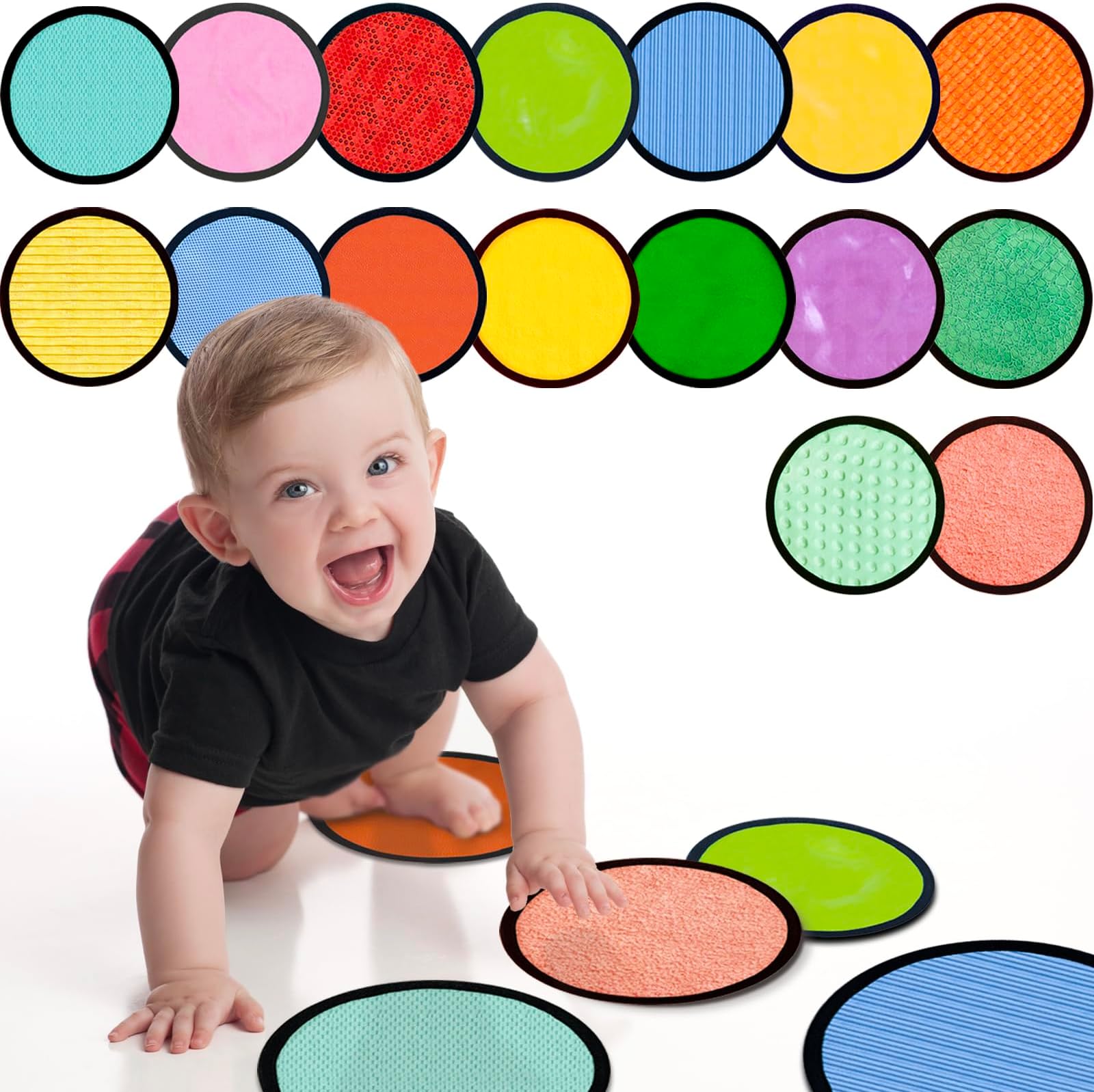 Amazon.com: 8 Set Fun Sensory Mini Mats for Sensory Walls Sensory Rooms ...