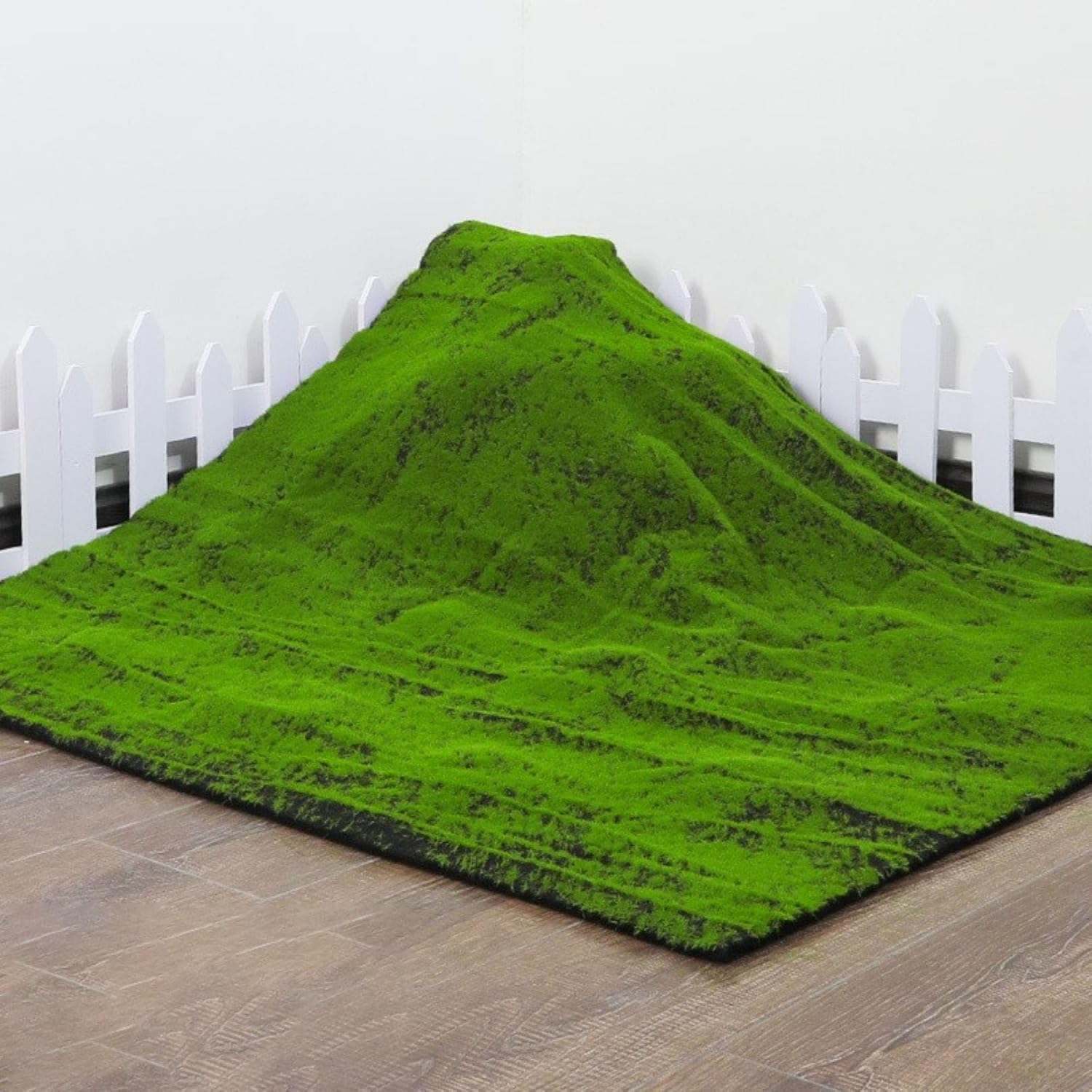 Simulation Artificial Moss Mat 3.3x3.3FT Fake Grass Rug DIY Synthetic ...