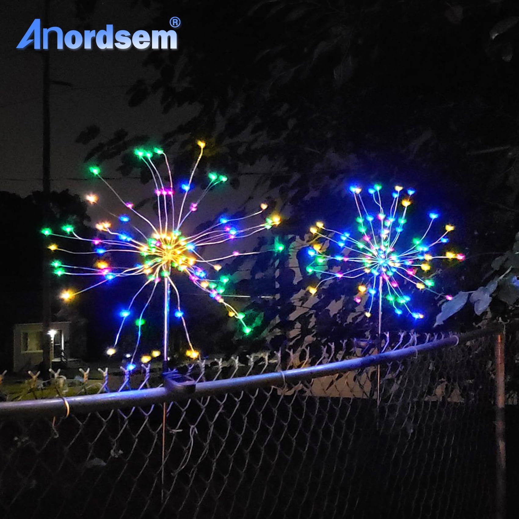 Snapklik.com : Anordsem Solar Garden Lights Outdoor: Waterproof 120 LED ...