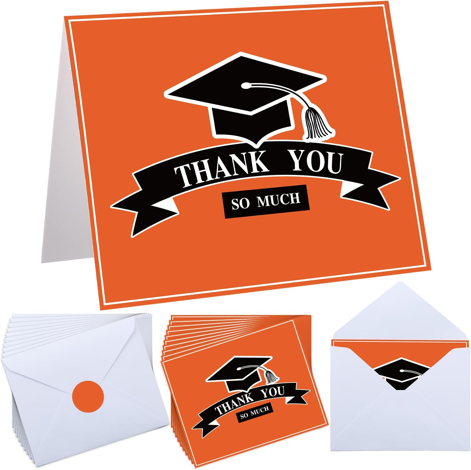 Amazon.com : Tellingyou 50 Sets Graduation Thank You Cards 2024 4 x 5 ...