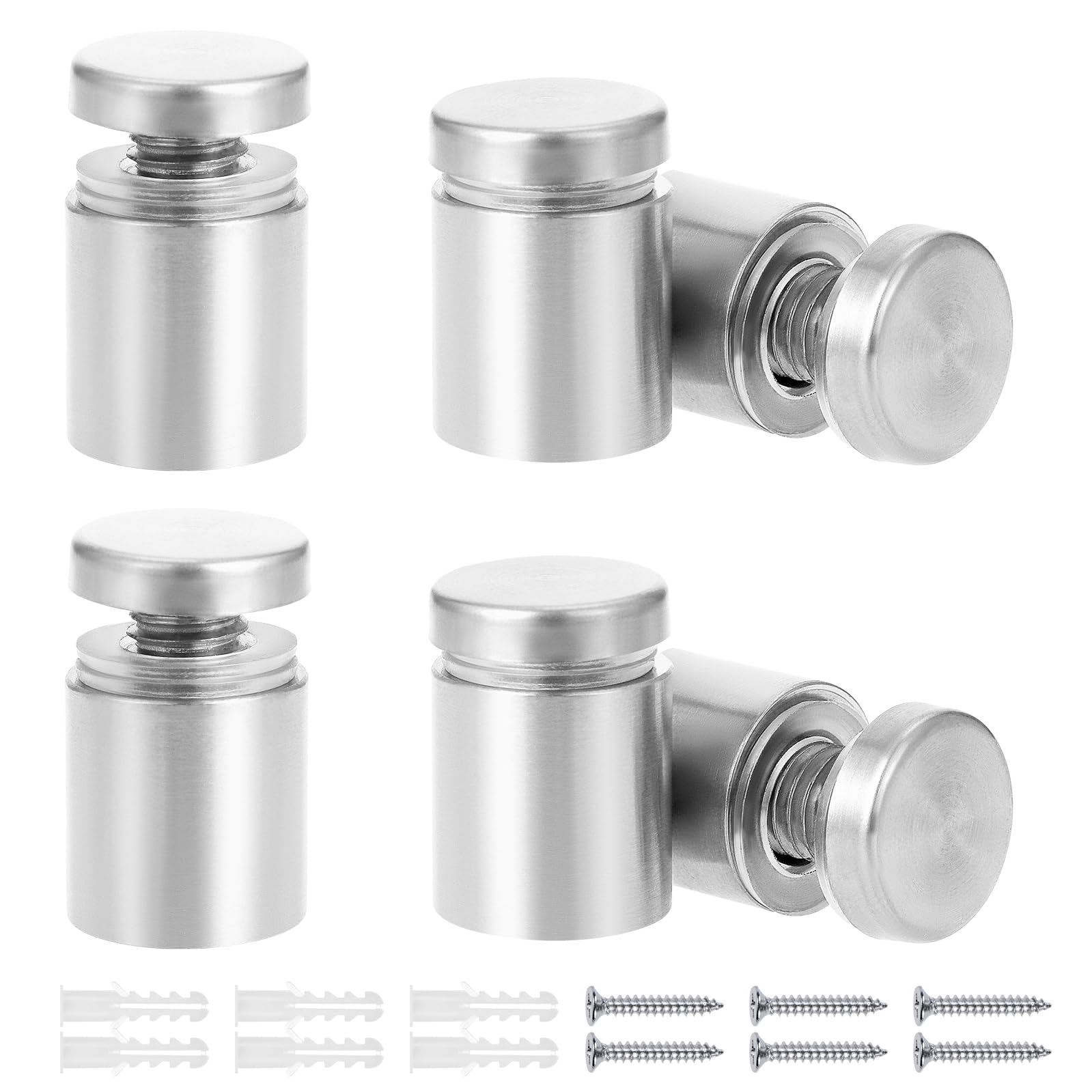 HSEAMALL Standoff Fixings ,Stainless Steel Sign Standoff Screws ,Wall ...