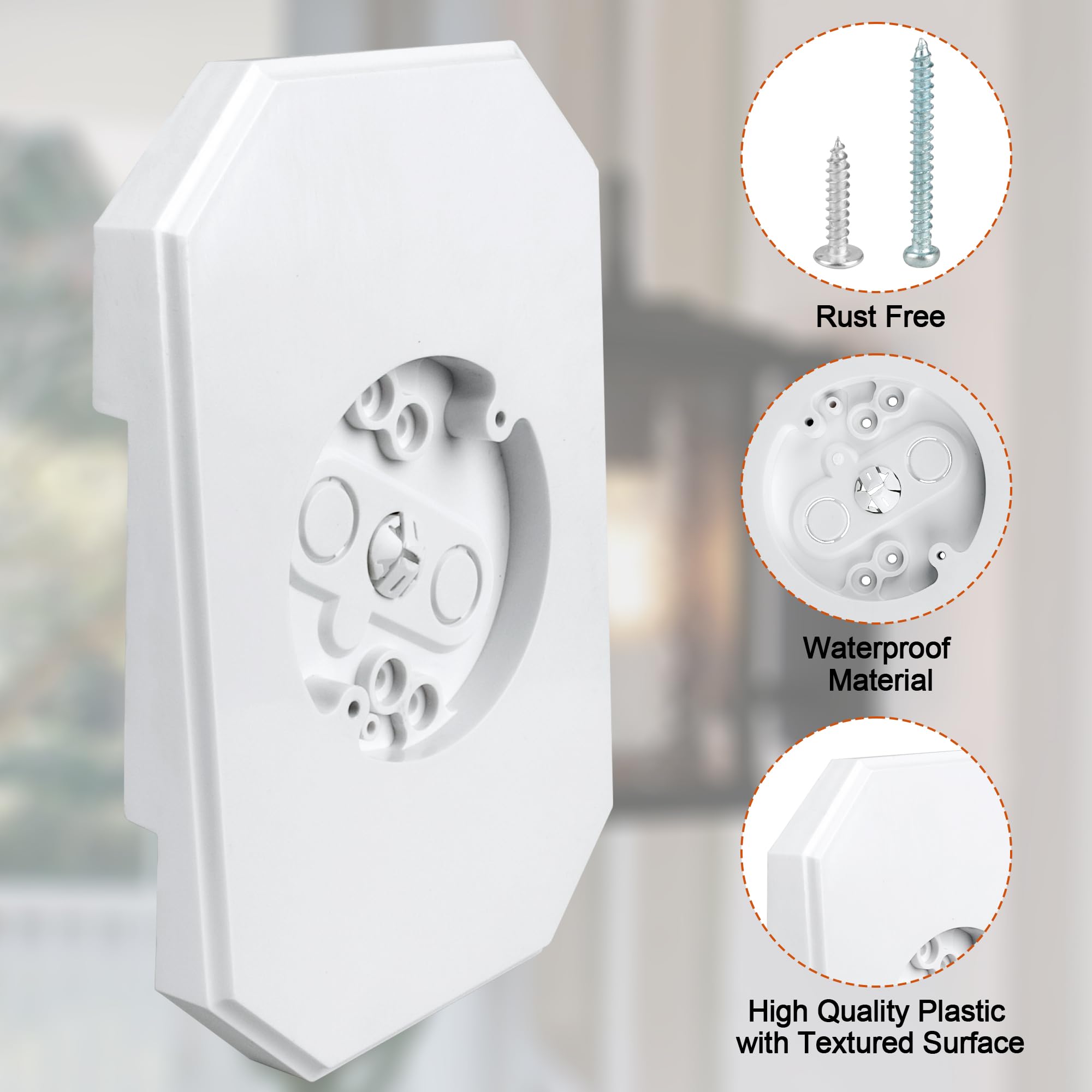 Flush Mount Vinyl Siding Block Universal Jumbo J Block Mounting Block