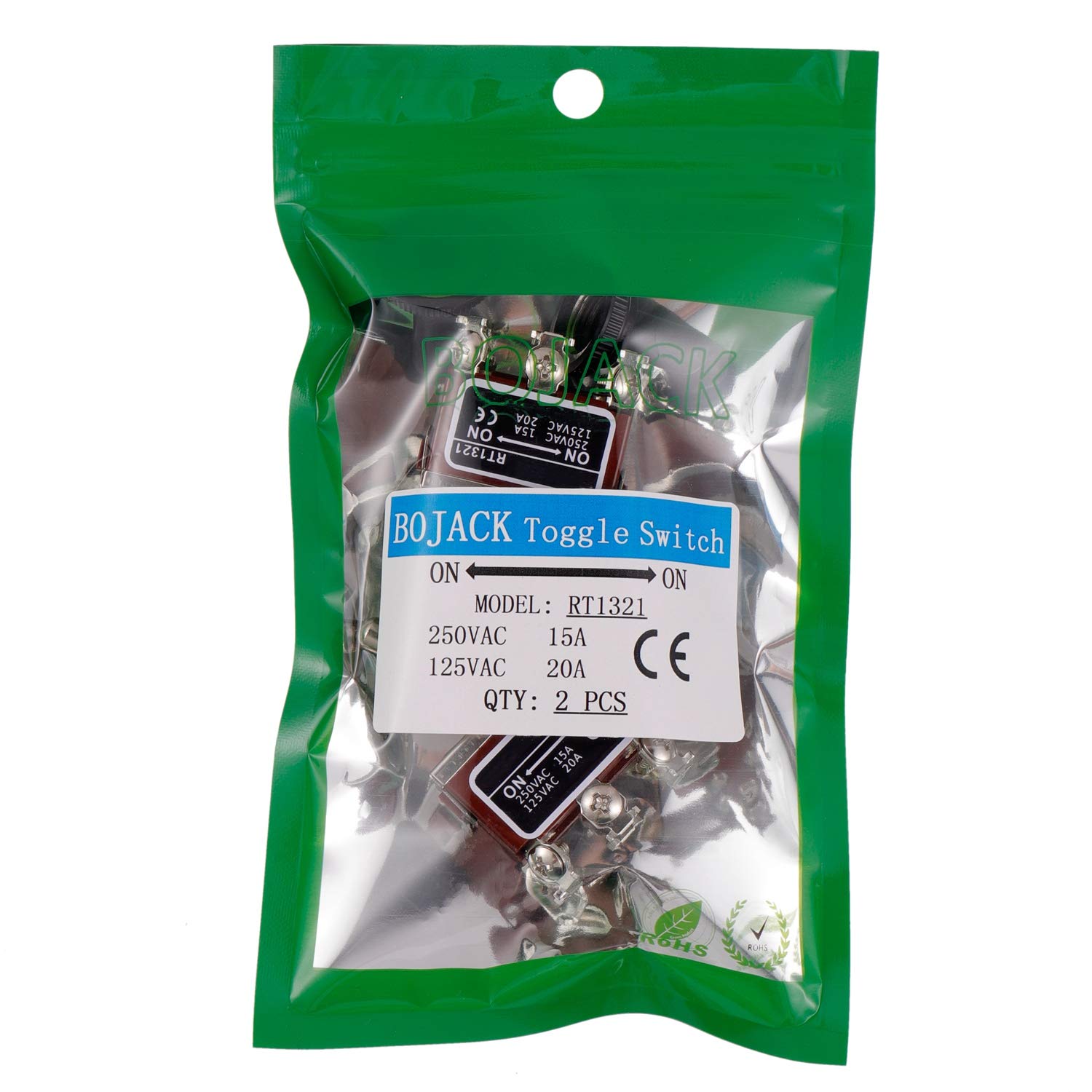 Toggle Switch Pack Of 2 - Pieces)3 Position Rocker 6 Pin AC 125V/10A ...