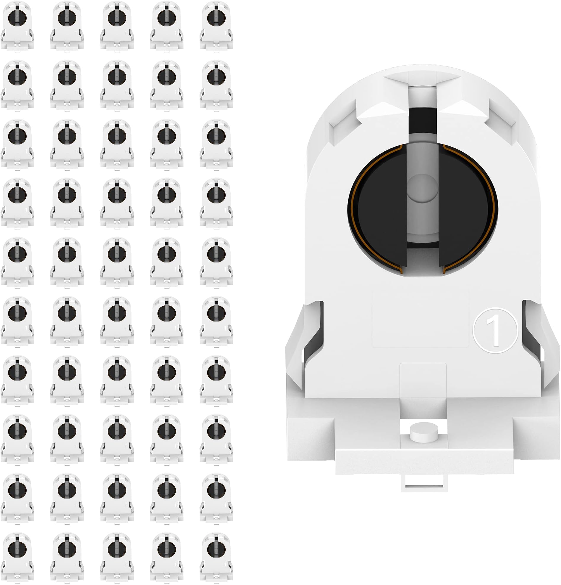 T8 LED Socket Tombstone Non-Shunted Medium Bipin Lamp Holder for LED T8 ...