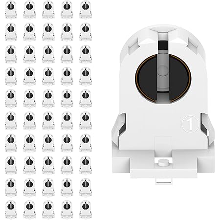 JESLED Non Shunted LED Tombstones - (Pack of 50) T8 Lamp Holder, UL ...