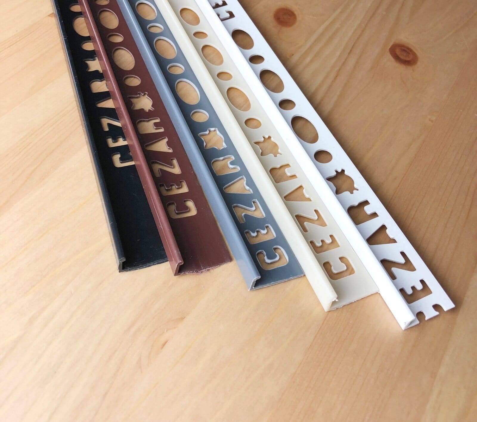 Buy Tile Trim Square Straight Edge L-Shape 8mm-10mm 2.5M Plastic PVC ...