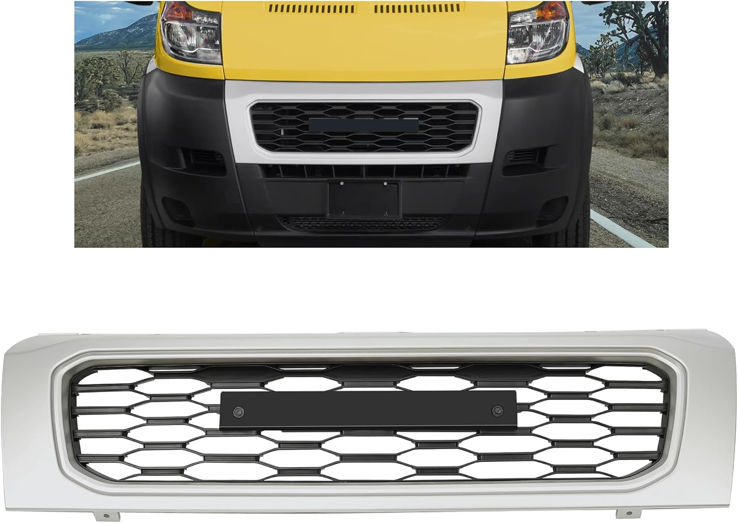 Amazon.com: KUAFU Front Grill Compatible with 2019-2022 Ram Promaster ...