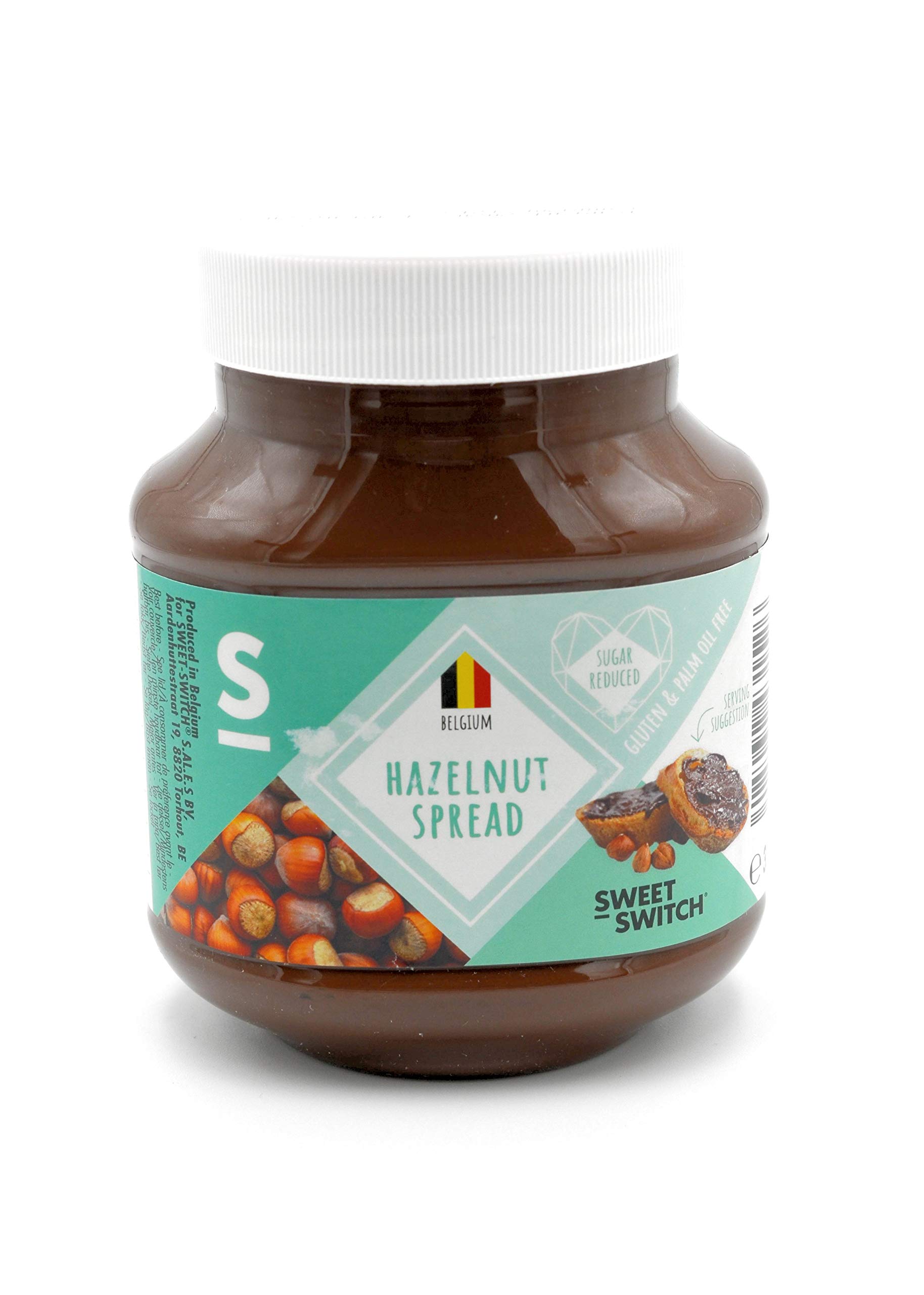 Sweet Switch Belgian Chocolate Hazelnut Spread No Added Sugar Free 350g ...