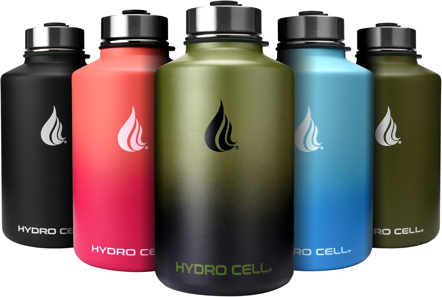 Amazon.com: HYDRO CELL Stainless Steel Insulated Water Bottle with ...