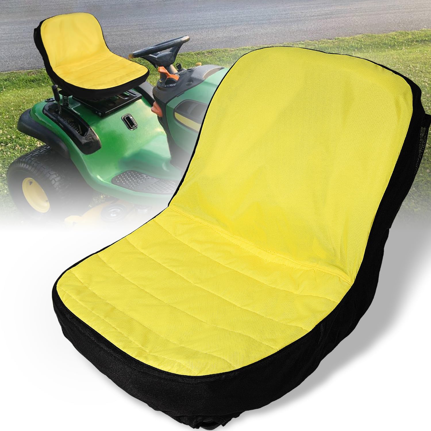 Amazon.com: Kujunpao LP95233 Riding Lawn Mower Seat Cover Lawn Tractor ...