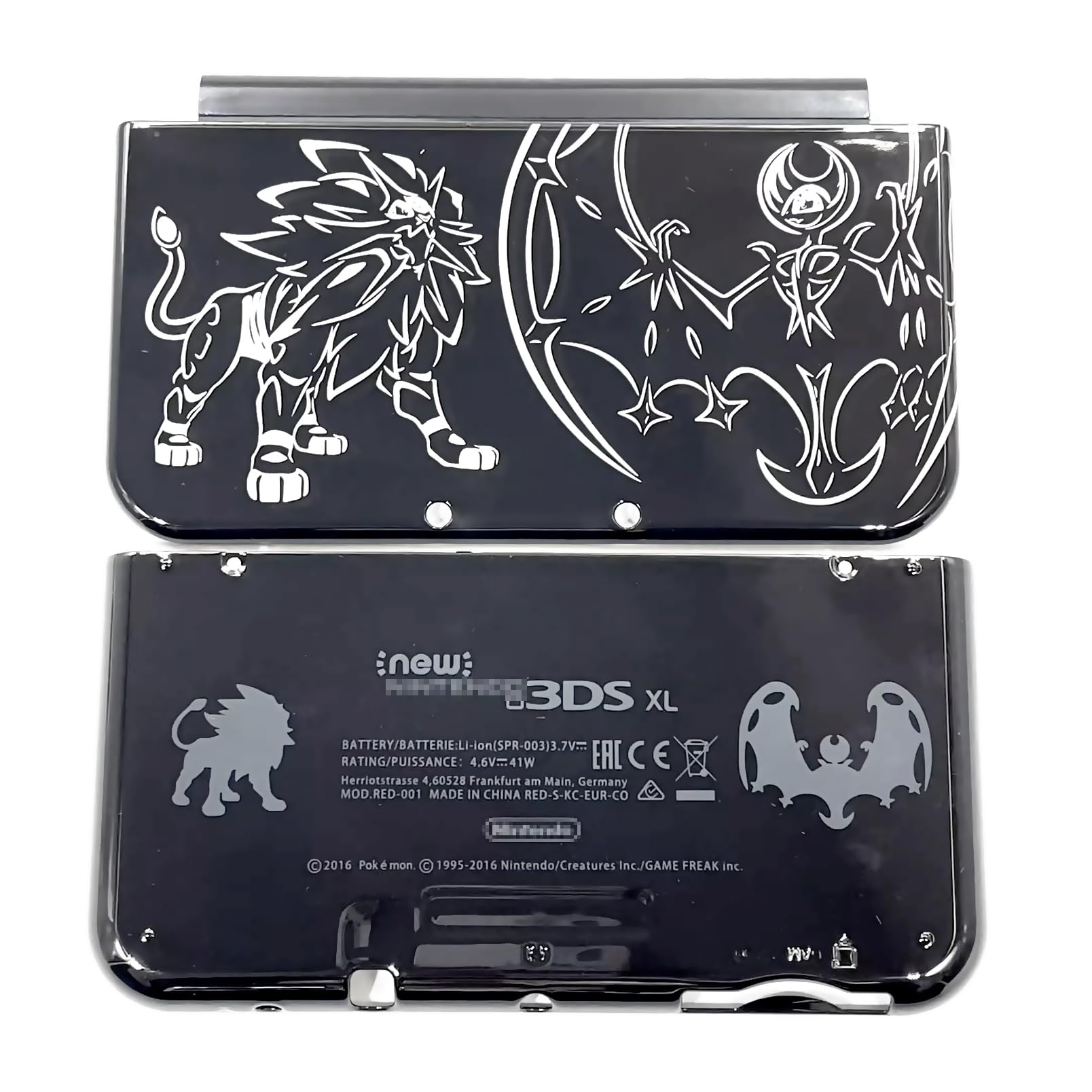Amazon.com: Limited Black New 3DSXL Extra Cover Plates A/E Face Shells ...